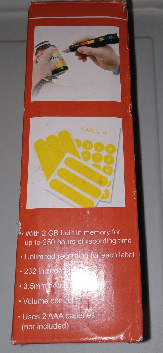 Audio Label Maker Reizen Talking Label Wand - Voice Recording Label ...