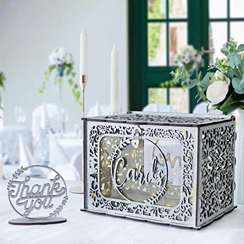 Wedding Reception Gift Card Boxes Clear Acrylic Wedding Card Box With