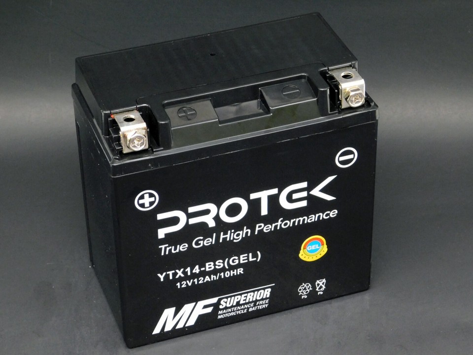 YTX14-BS Gel Battery for 2006-2019 Kawasaki Concours 14 ZG1400 Ninja ...