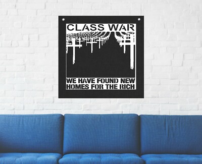 Class War Wall Tapestry Anarchy Human Liberation Rights Social Flag ...