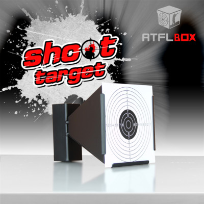 Atflbox 14X14CM Airgun BB Gun steel pellet trap Metal Shooting Target ...