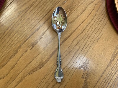 Stainless International Lyon Queen's Fancy Serving Spoon Pierced 8 5/8 ...