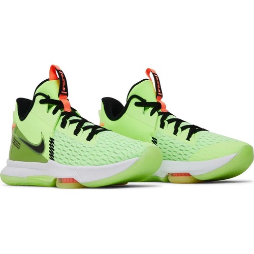 Nike Lebron Witness V Lime Green Glow Mango Basketball Shoes CQ9380-300 ...