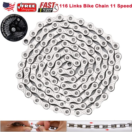 11Speed Road MTB Mountain Bike Chains 116 Links Steel Chain For Shimano ...