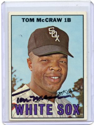1967 TOPPS BASEBALL #29 TOM McCRAW AUTOGRAPH, CHICAGO WHITE SOX 062318 ...