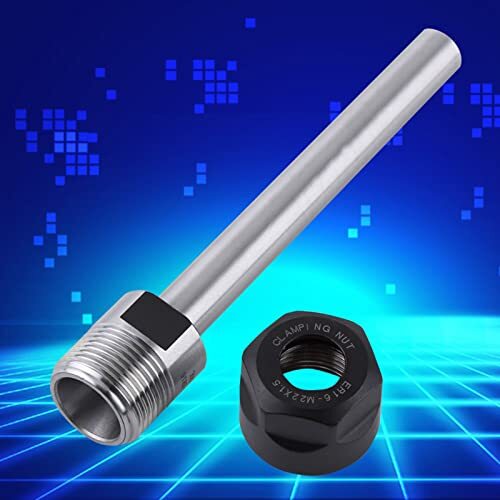ER16 Extension Lathe Rod 12mm Outer Thread Dia 5 inch Router Collet ...