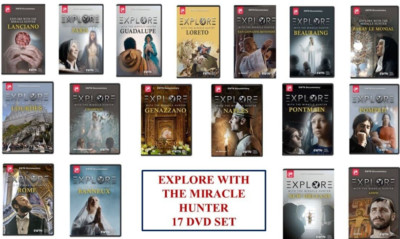 EXPLORE WITH THE MIRACLE HUNTER 17 DVD SET. AN EWTN CATHOLIC VIDEO ...