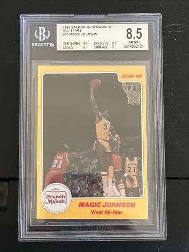 1985 Star Crunch N Munch Magic Johnson BGS 8.5 | eBay