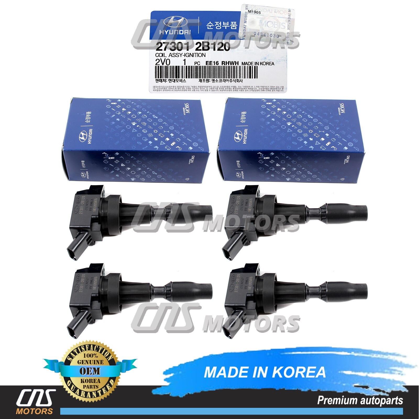 ⭐GENUINE⭐ Ignition Coils for 2015-2023 Hyundai Kia 1.6L Turbo OEM ...