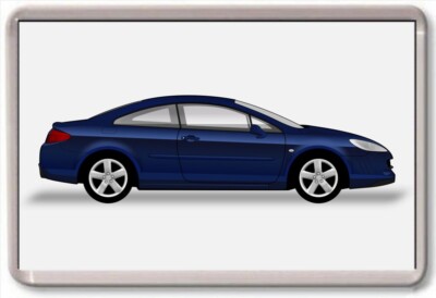 FRIDGE MAGNET - PEUGEOT 407 COUPE - - GRAPHIC CAR ART - Large | eBay UK