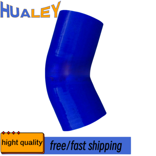 BLUE 2.75" 2-3/4 inch Silicone Hose 45 Degree Elbow Bend Coupler hose ...