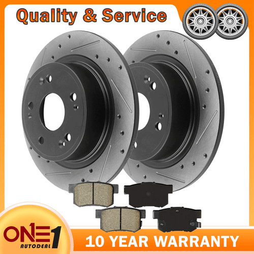 Rear Brake Rotors And Ceramic Brake Pads Kits For Kia Optima Hyundai ...