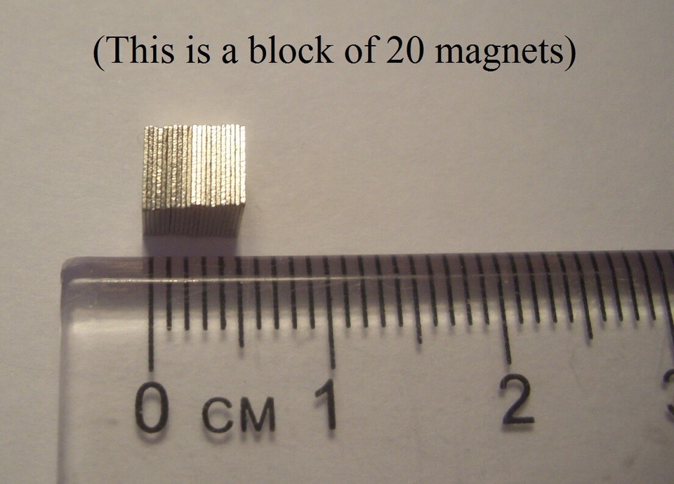 NEW! ultra thin Neodymium Magnet SQUARES 5mm x 5 mm x 0.25mm, N50, 0.25 ...