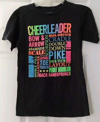 Cheer Cheerleading Cheerleader TShirt Neon Colors Script Made in the ...