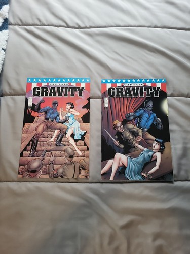 Captain Gravity #1 , 2 Comic Books rare vhtf low print key mini series ...