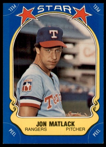 1981 FLEER STAR STICKERS JON MATLACK TEXAS RANGERS #51 | eBay