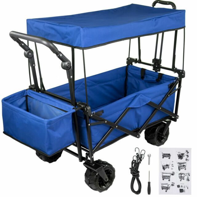 BXL Collapsible Folding Garden Cart - Blue for sale online | eBay