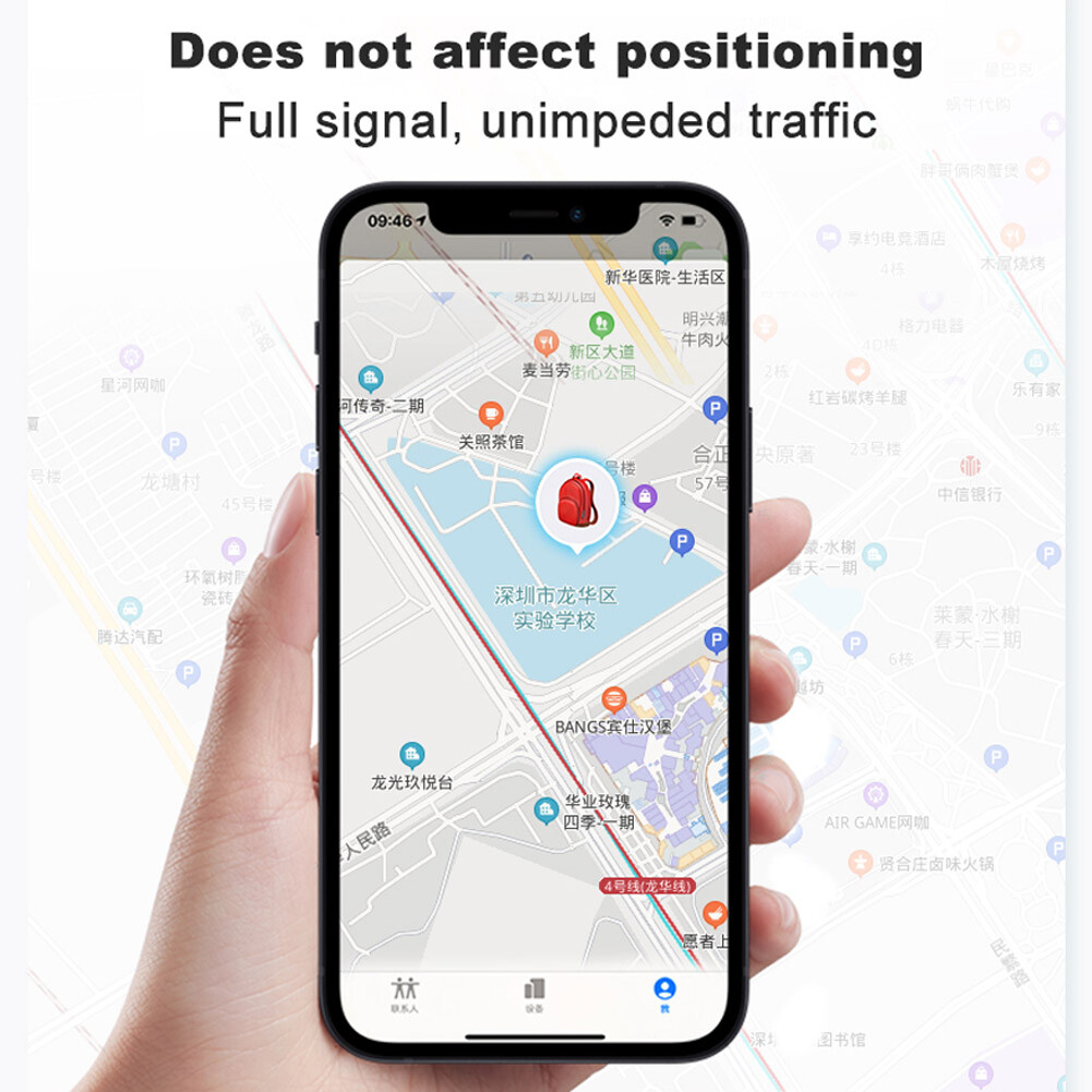 High Density PC Case Cover with Carabiner Compatible with AirTag (White ...