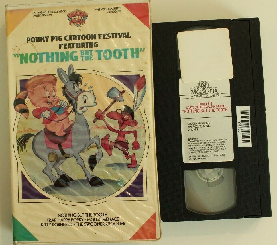 Porky Pig Cartoon Festival Featuring "Nothing but the Tooth" (VHS 1986) | eBay