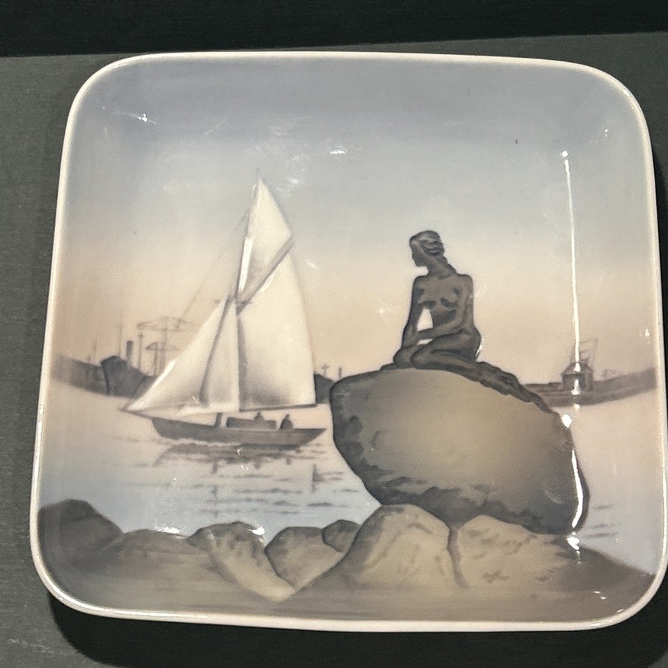 Vintage Bing & Grondahl Little Mermaid Copenhagen Trinket Dish #531-455 ...