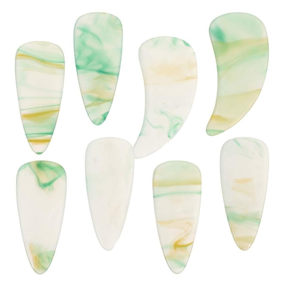 8pcs Reusable Chinese Zither Finger Picks - Dual Arc Shaped Guzheng ...