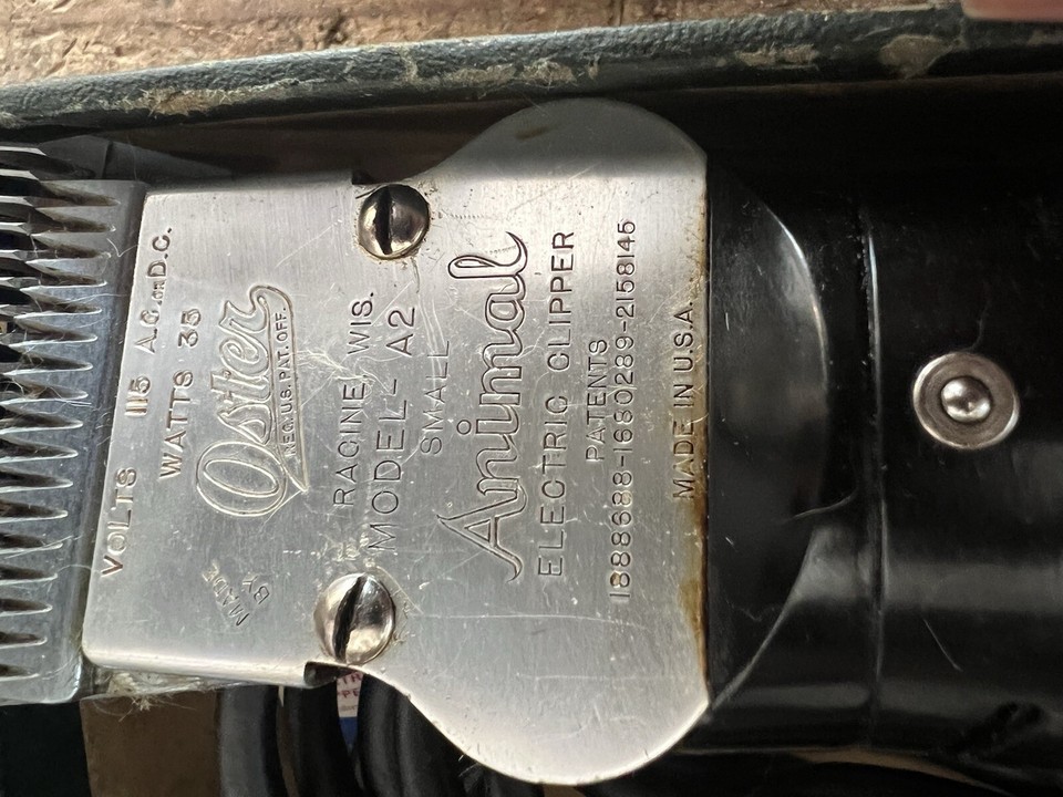 Vintage Oster Hair Clippers Blade Model A2 Size 15 Unitary Cutting ...
