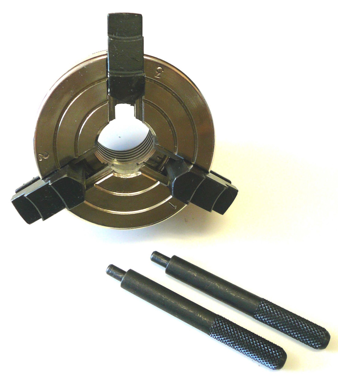 3-Jaw x 2" Lathe Mini Chuck Fits 1-8 Spindles Reversible Jaws Great ...