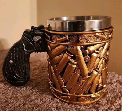 Novelty Coffee Mug - Shell Casing Cup with Derringer Handle - Cowboy ...