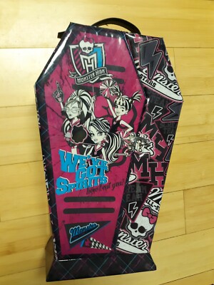 Monster High Dolls All Stars Coffin Storage Locker Carrying Case 14 ...