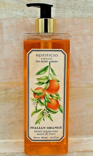 HOPIFICIO Firenze The Secret Garden Italian Orange Finest Liquid Soap ...