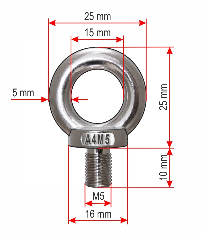 Ringschrauben Ringmutter M5 A4 Edelstahl Niro Nirosta Yacht Stainless Steel V4A | eBay