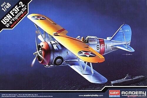Academy F3F-2 VF-6 Fighting Six - Plastic Model Airplane Kit - 1/48 ...