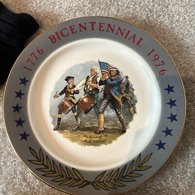 American Bicentennial Plate 1776-1976 The Sabina Line Patriotic Vintage ...
