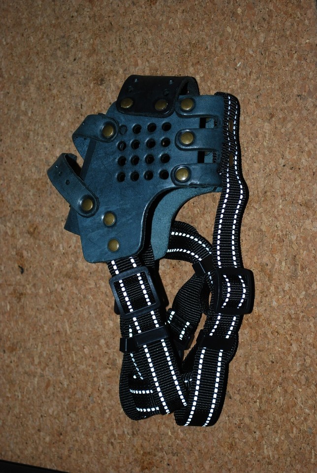 Heavy Duty Muzzle for Medium Large Dogs Biting Leather Basket German ...