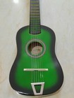 Acoustic Green Guitar Wood Beginner Small Toy Gift Learning Music ...