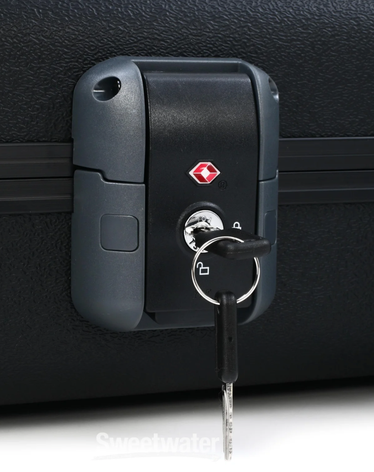 FENDER STRAT Tele HARDSHELL CASE Electric Guitar TSA Hard TWO KEYS ...