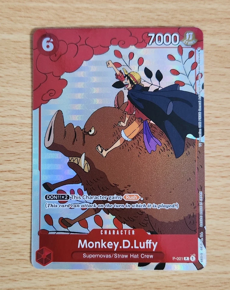 Monkey.D.Luffy P-001 One Piece Promotion Cards for sale | eBay