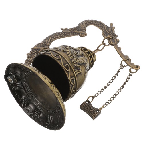 Tabletop Alloy Chime Decor Carved Dragon Chime Craft Metal Vintage ...