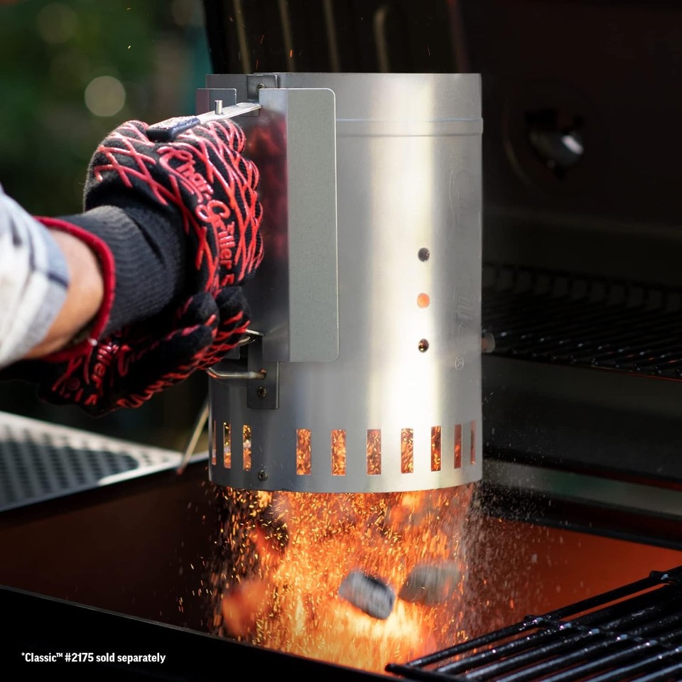 Char-Griller® Charcoal Grill Chimney Starter with Quick Original ...