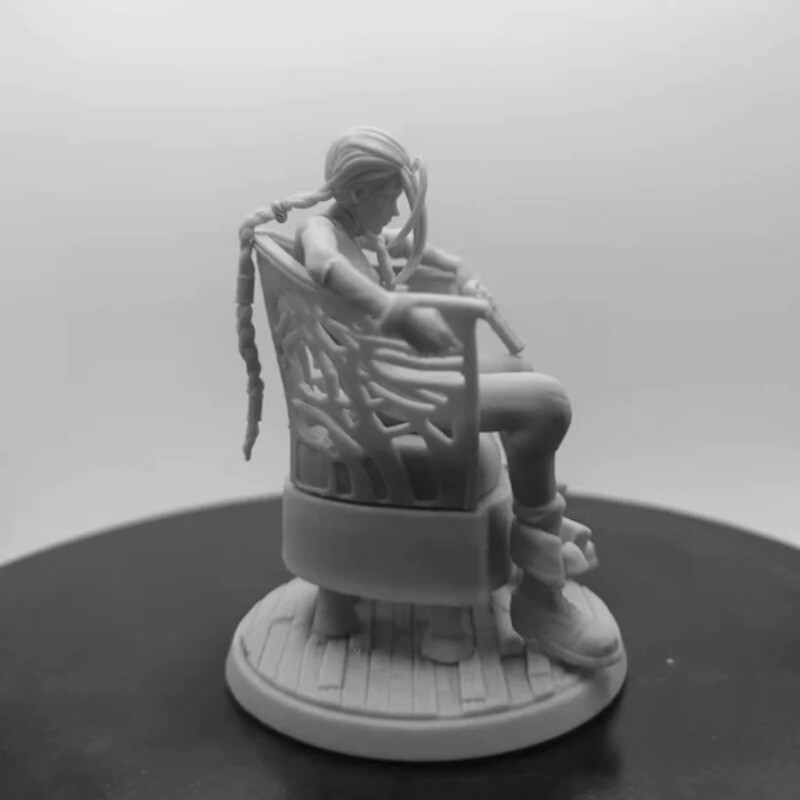 1/24 Resin Figure Model Kit Game Character Female Gunner Miniature ...