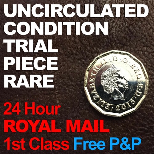 Genuine NOT FILLER! £1 New One Pound coin Trial Piece 2015 Rare UNC ...