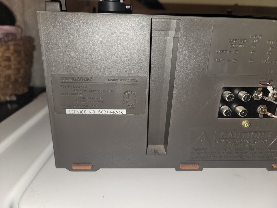 Sound Design 6821-M Stereo Dual Cassette Record Player Vintage ...