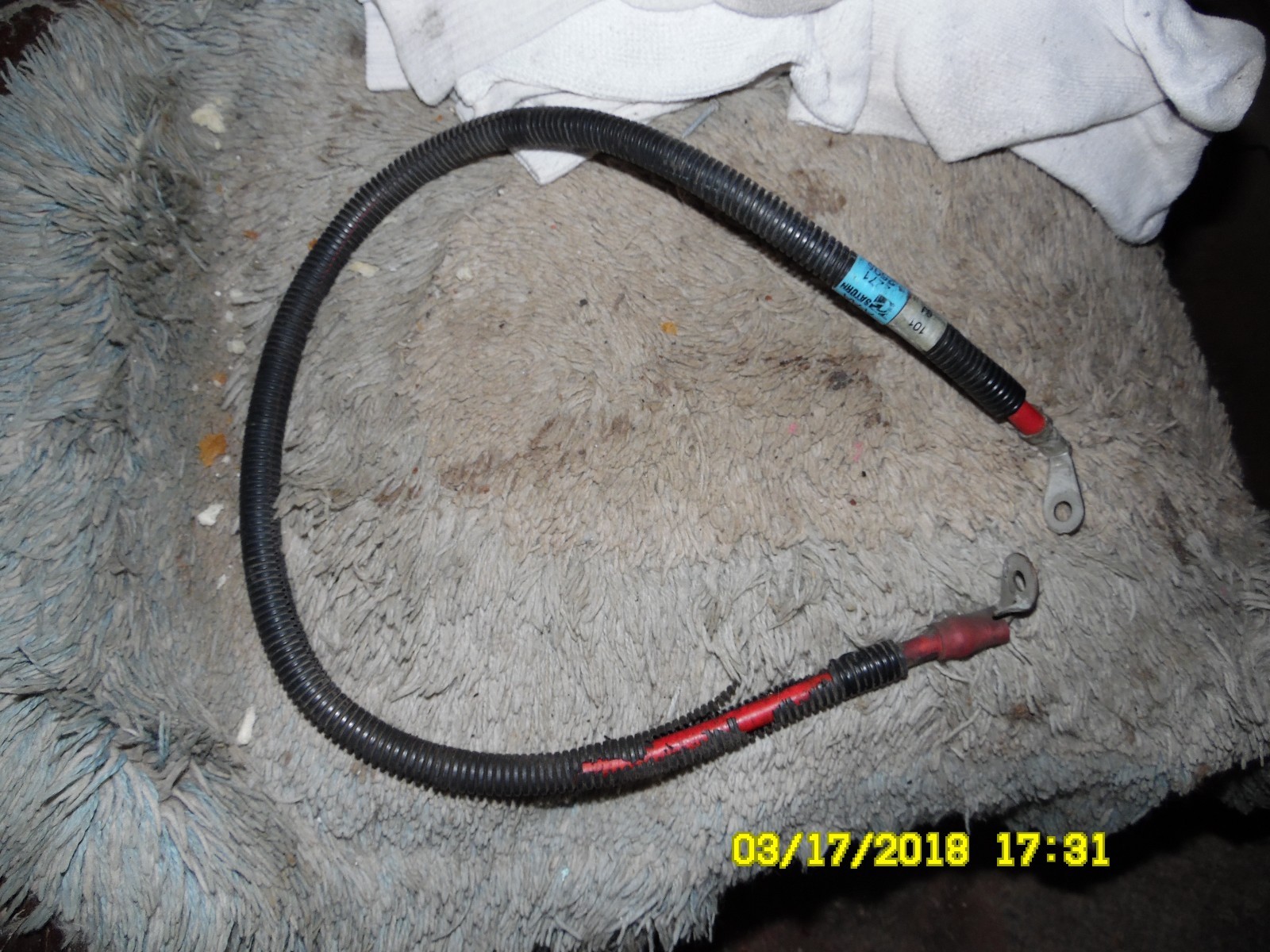 Gm/saturn Ion Original Equipment Positive UBEC to Starter Battery Cable ...