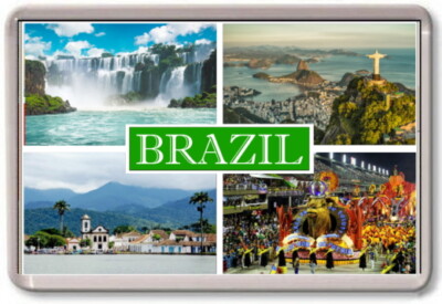 FRIDGE MAGNET - BRAZIL - Large - America Rio TOURIST | eBay UK