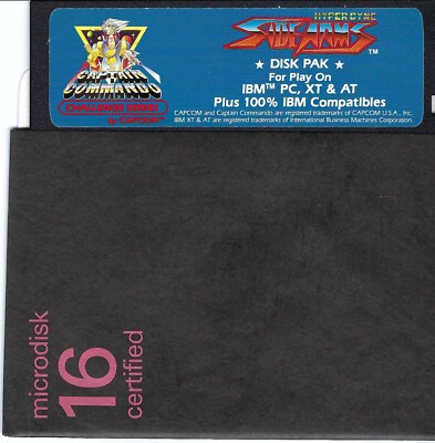 ITHistory (198X) IBM PC Software: SIDEARMS HYPERDYNE (Capcom Captain Co ...