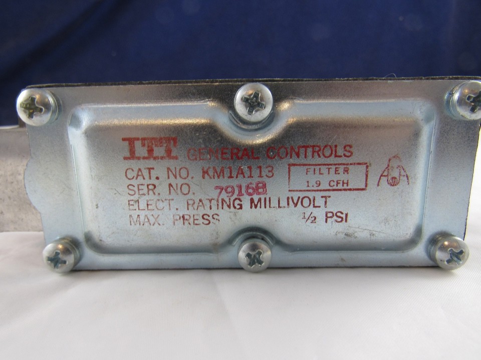 NEW ITT General Controls KM1A113 Pilot Adjustable Control Safety Valve ...