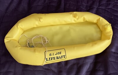 HASBRO GI JOE ACTION SAILOR PILOT YELLOW LIFE RAFT WITH ANCHOR HONG ...