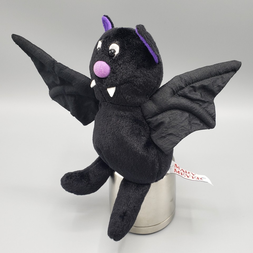 Mary Meyer Plush Bat 7" Black Purple Halloween Vampire Vintage 1999 ...