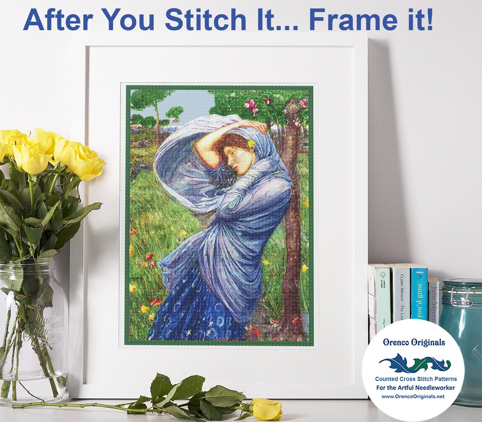 The Missal Pre Raphaelite John William Waterhouse Counted Cross Stitch ...