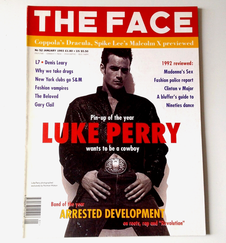 The Face Magazine, Jan 93, Luke Perry, L7, Arrested Development, Dennis ...